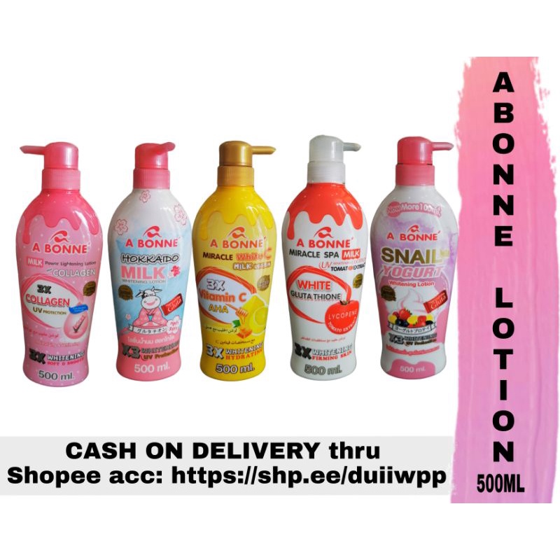 abonne lotion 500ml. | Shopee Philippines