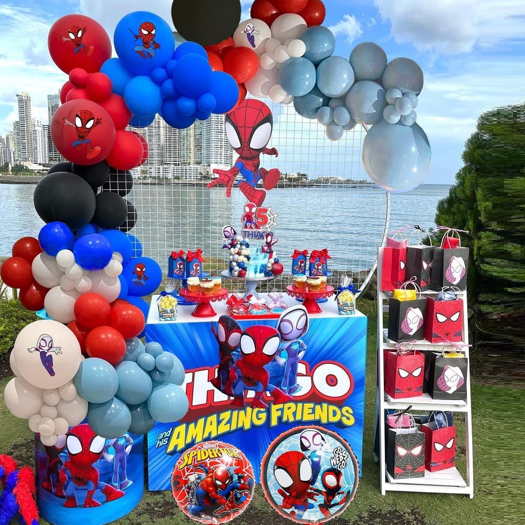 Spidey And His Friends Party Decors Balloon Arch Garland Set Latex ...