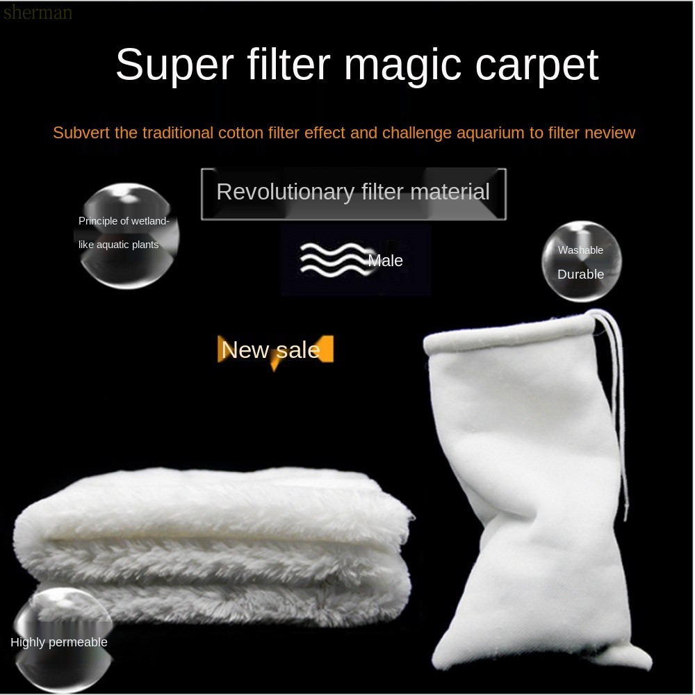 Aquarium fish tank filter cotton high permeable white cotton magic ...