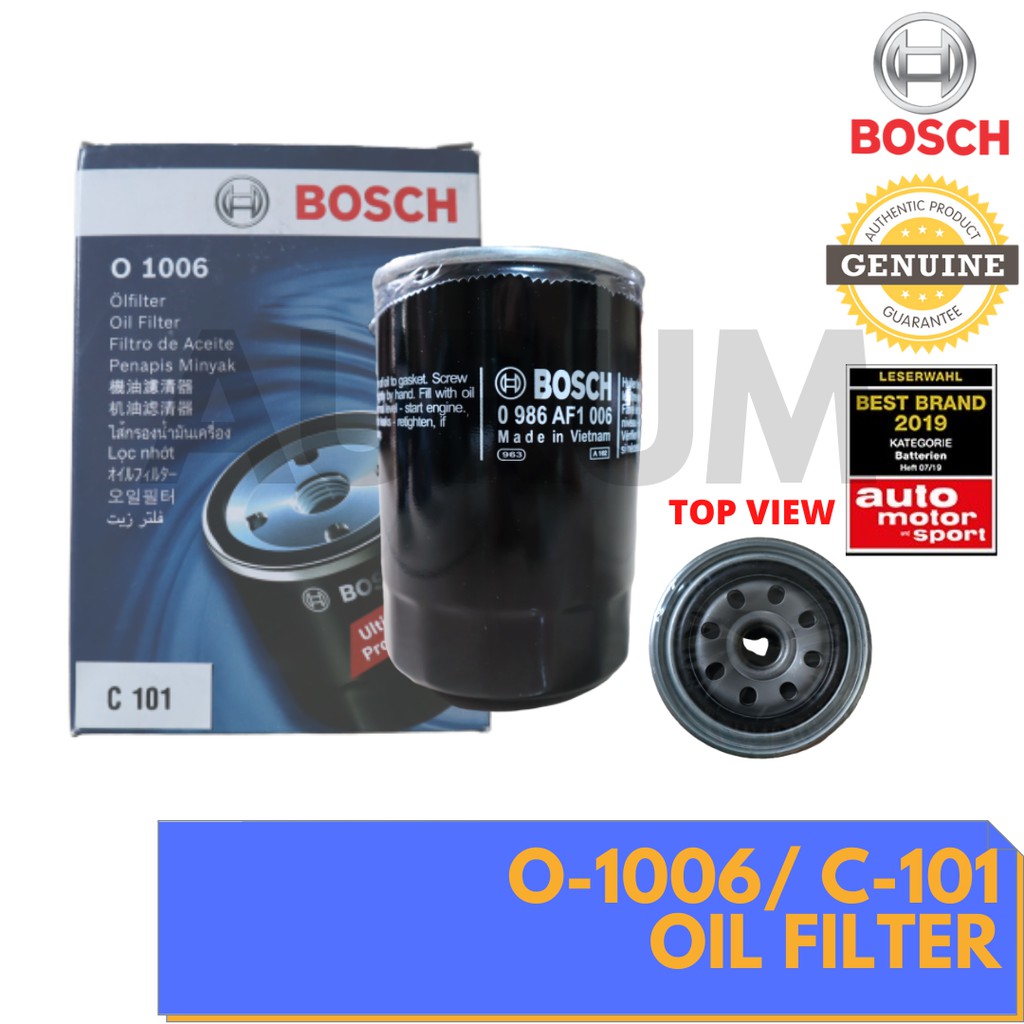 Bosch Oil Filter O-1006(C-101) | Shopee Philippines