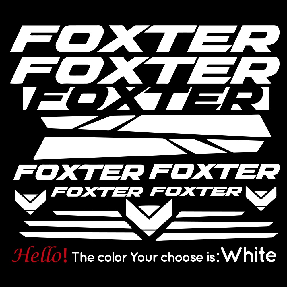 FOXTER Bike Carbon Fiber Vinyl Sticker Decal for Mountain Bike Stickers ...
