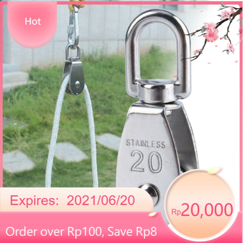 Overview of ASOL Versatile Mini Winch Pulley Stainless Steel Swivel ...