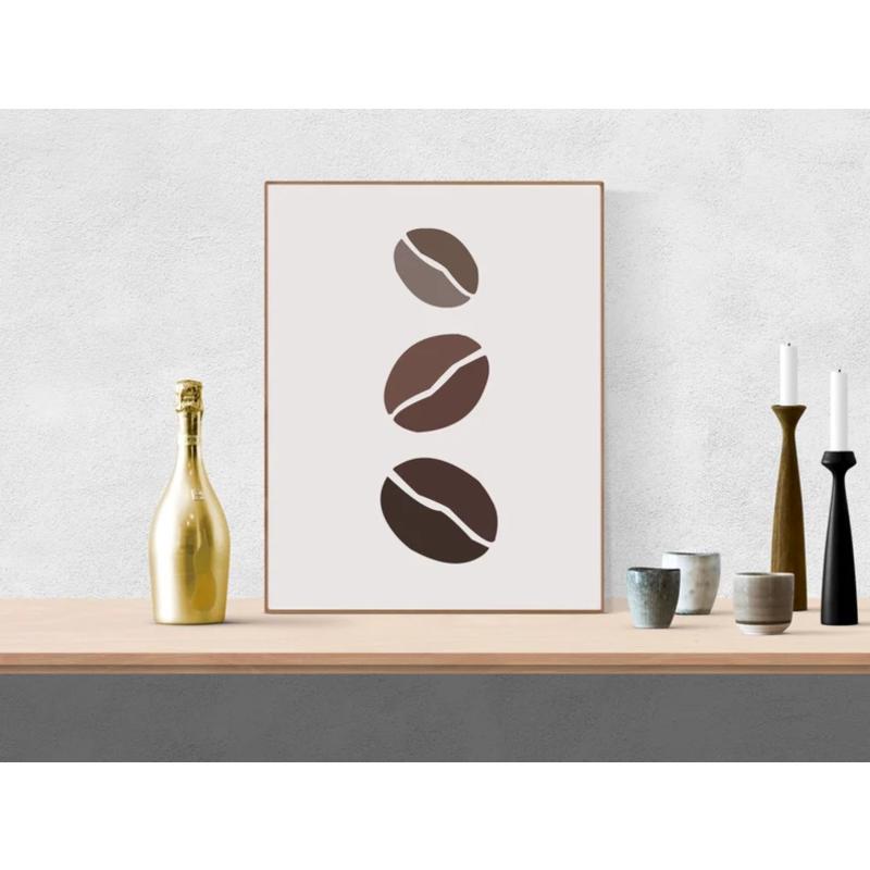 Coffee posters Coffee Cup Print Painting Abstract art Posters Wall ...