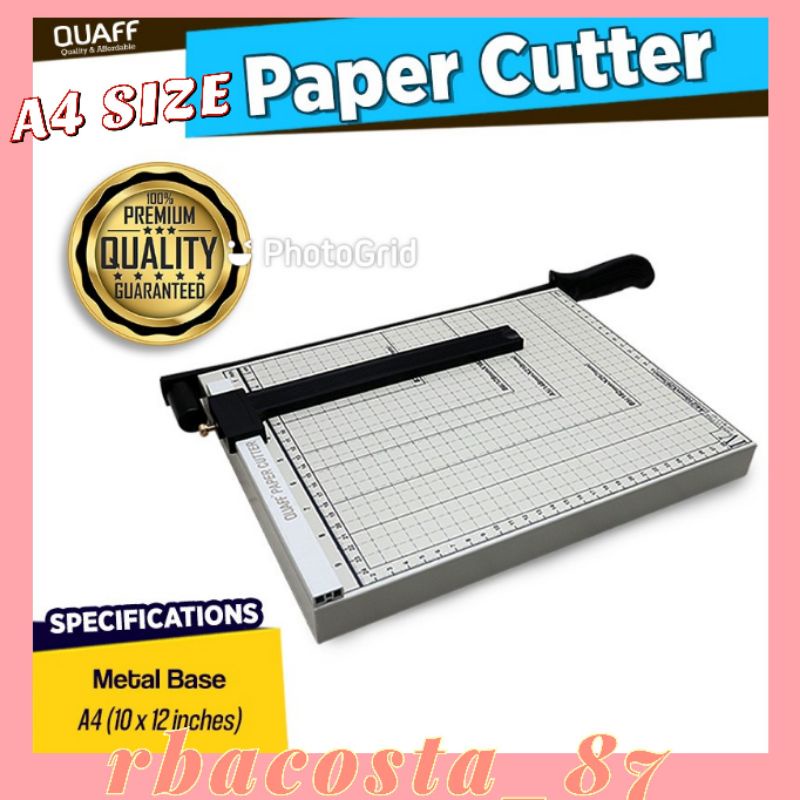 QUAFF PAPER CUTTER A4 SIZE(WOOD/METAL) | Shopee Philippines