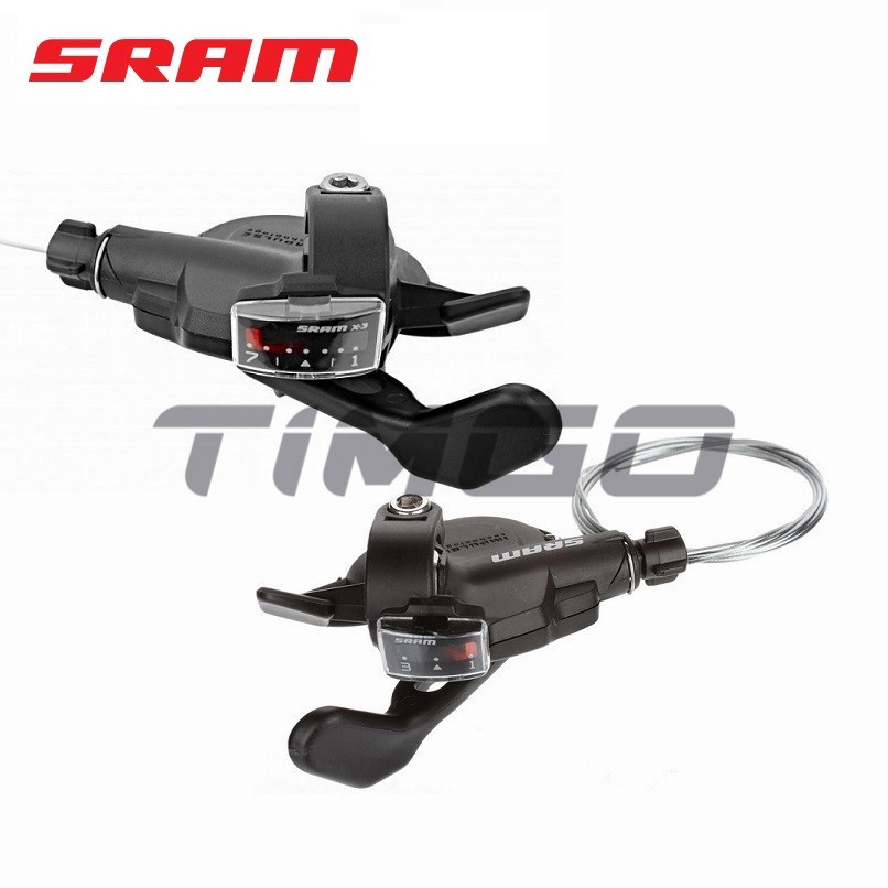 SRAM X3 3×7 Speed Shifter Trigger Lever MTB Bike Bicycle Gear Black ...