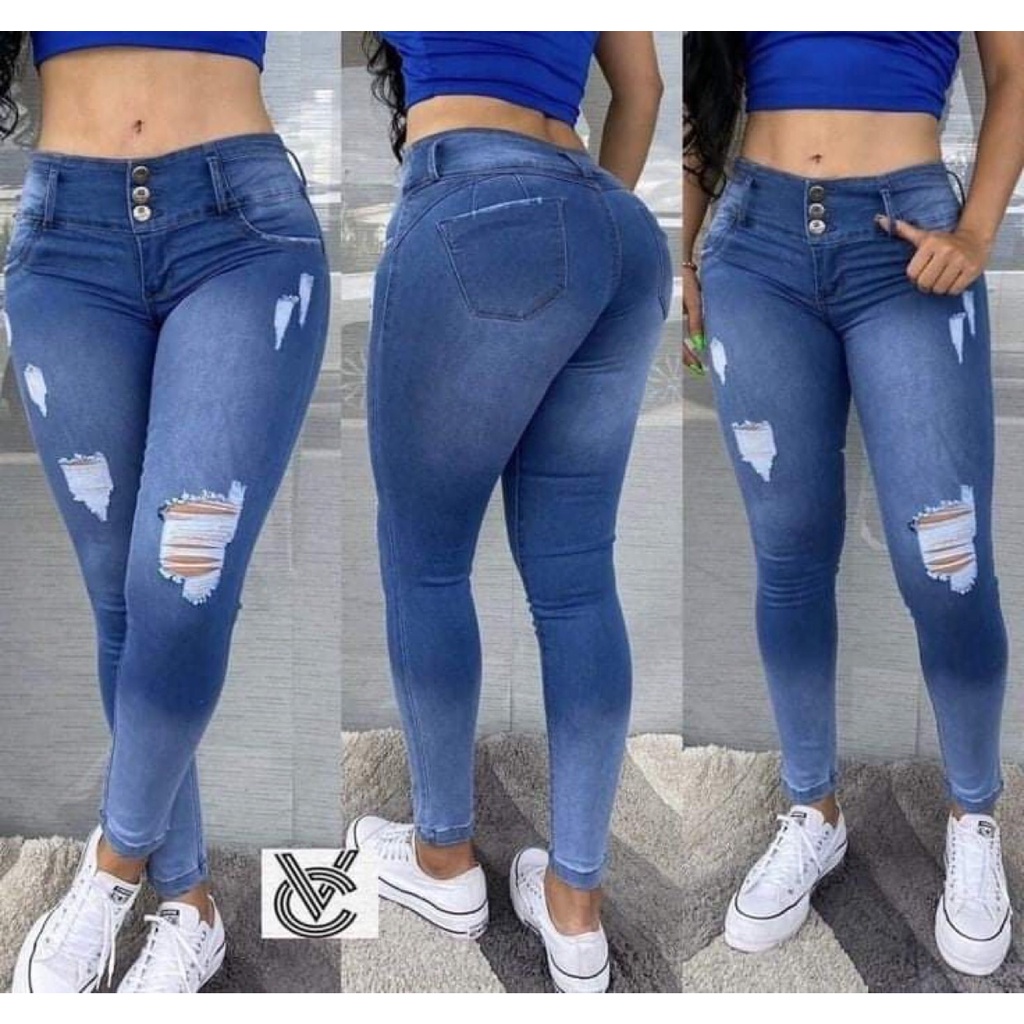 New Sexy Lady Waist Skinny Jeansrandom Design Pexs Shopee Philippines