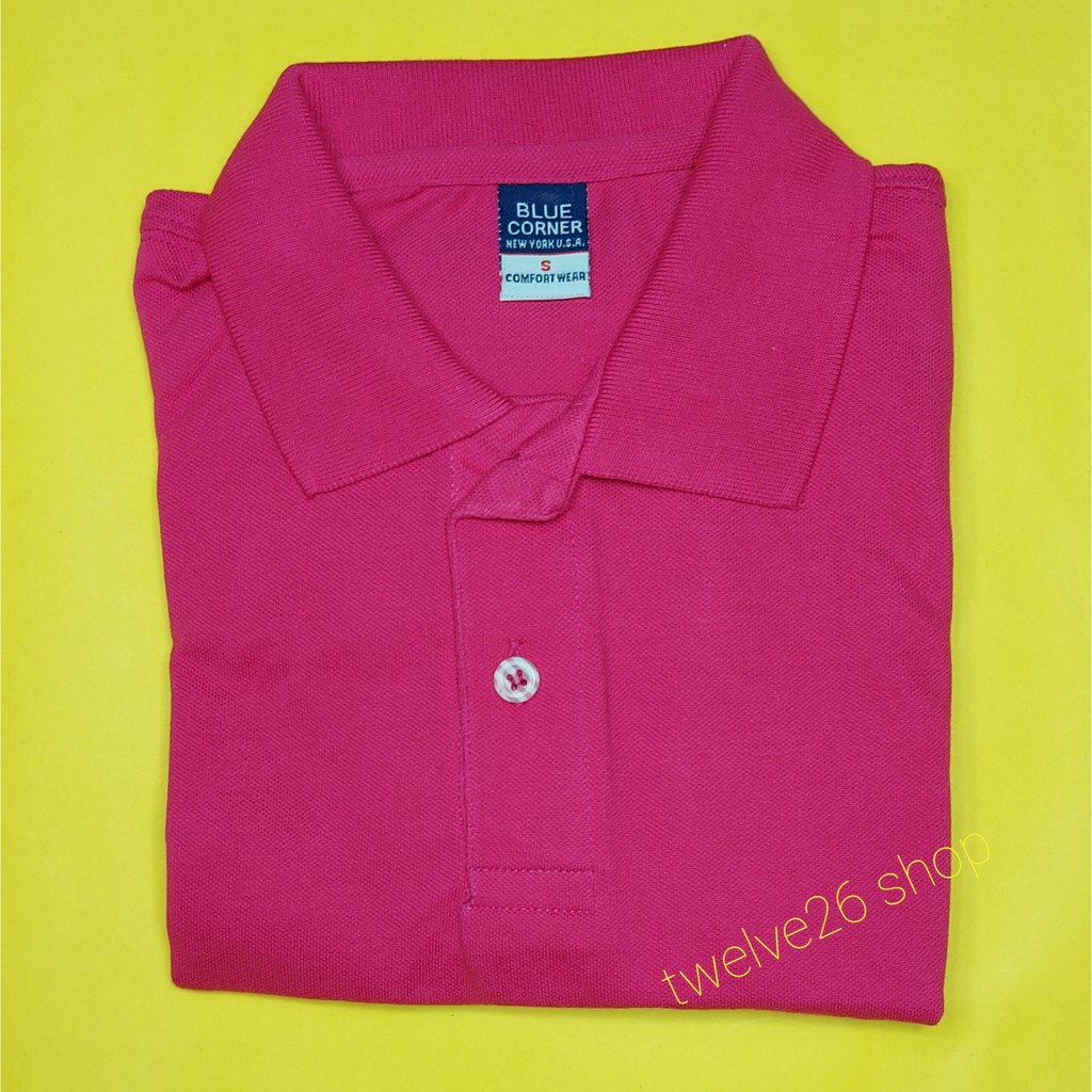 Blue Corner Polo Shirt Comfort wear Men Unisex Plain XS to 6XL Azalea ...