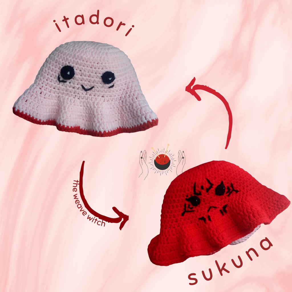 Itadori x Sukuna Reversible Bucket Hat Jujutsu Kaisen | Shopee Philippines