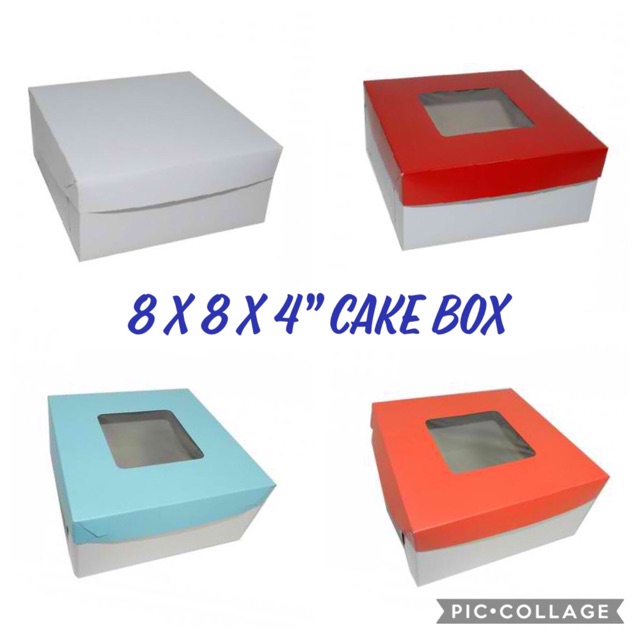 8x8x4” Cake Box (10 pcs) | Shopee Philippines