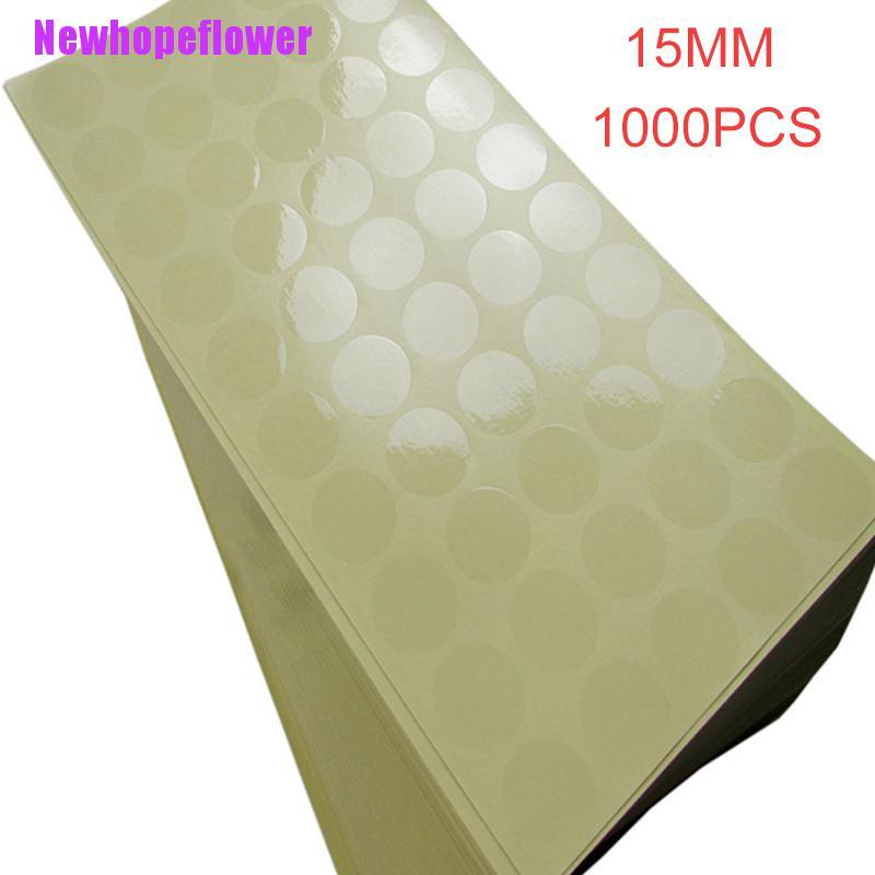 CKFR 1000 15Mm Clear Round Sticker Round Transparent Labels Circle Pvc ...