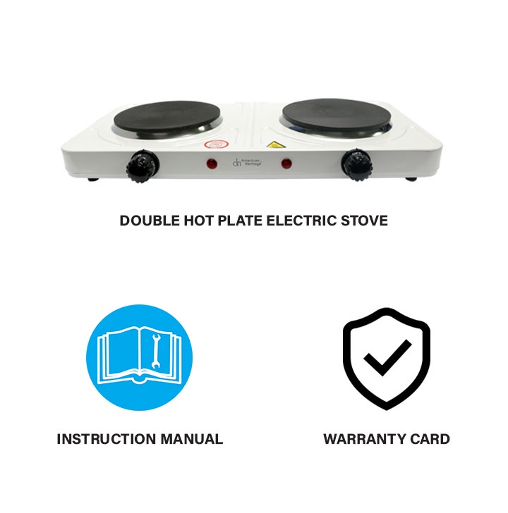 American Heritage Double Hot Plate Electric Stove HEHP-458 | Shopee ...