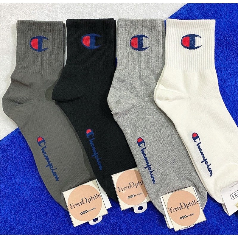 Korean Socks • Champion • Iconic Socks • [BH] | Shopee Philippines