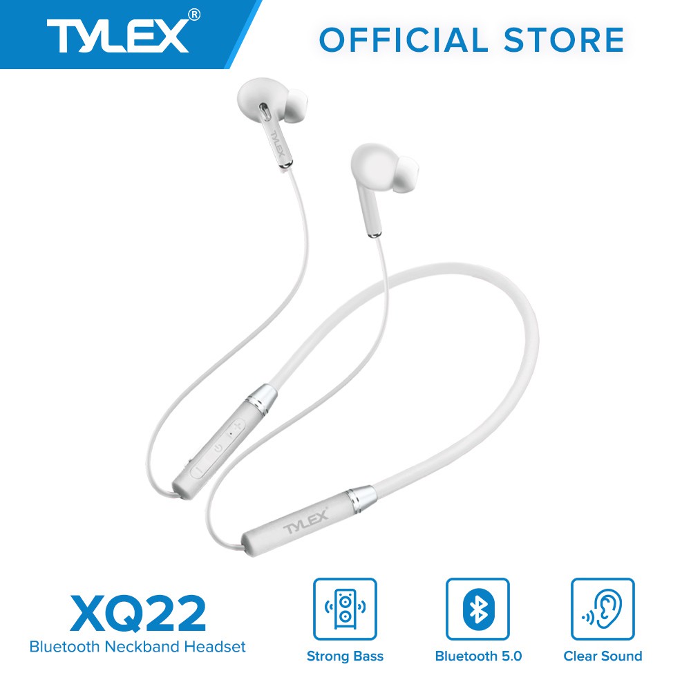 Tylex XQ22 Wireless Neckband Headset Bluetooth V5.0 Lightweight Feature ...