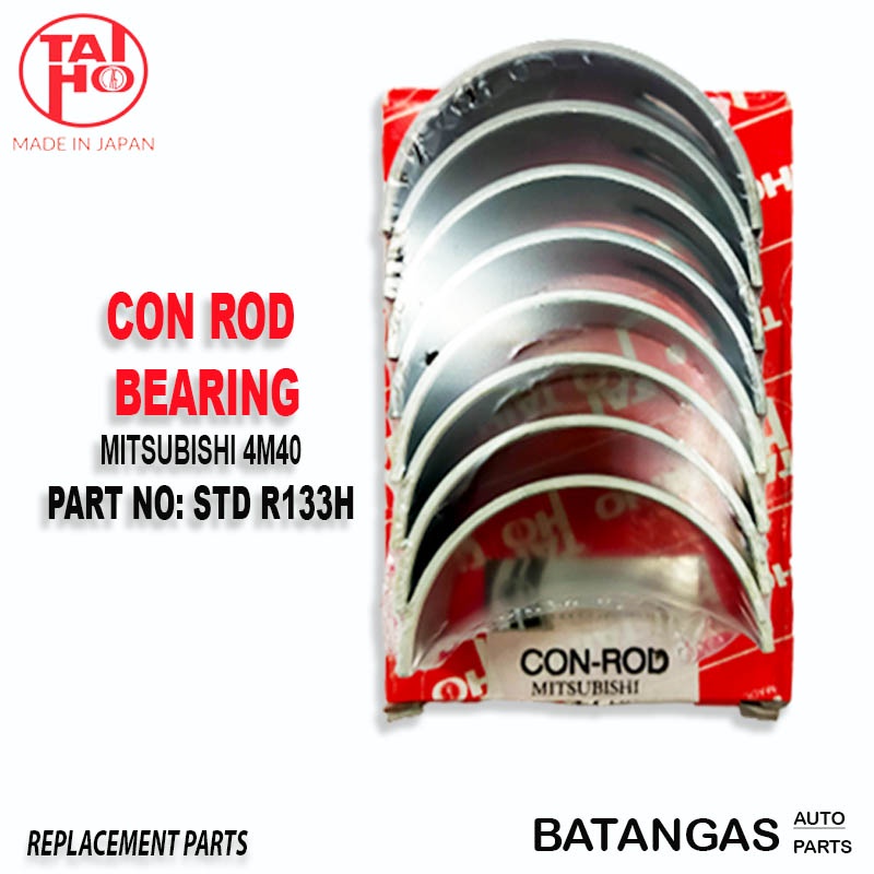 TAIHO CON ROD BEARING FOR MITSUBISHI 4M40 PART NO: R133H STD (8 PCS ...