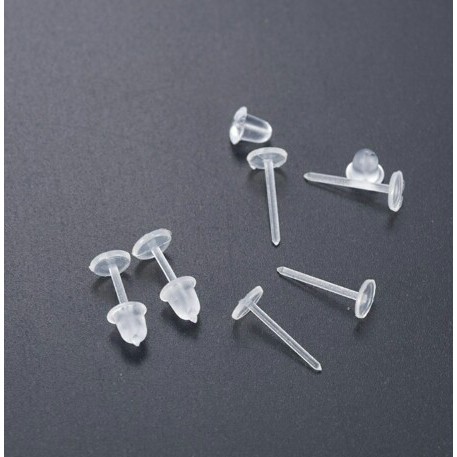 Subang Plastik ( Simple Clear Plastic Stem Rubber) | Shopee Philippines