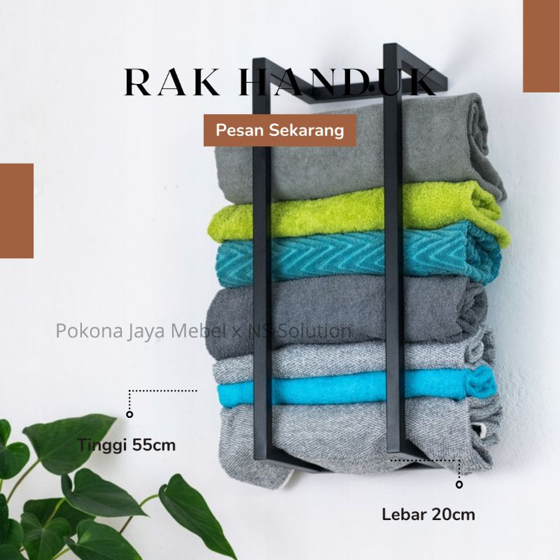 Towel Rack - Aesthetic Rack - Towel Rack - Minimalist Rack | Shopee ...