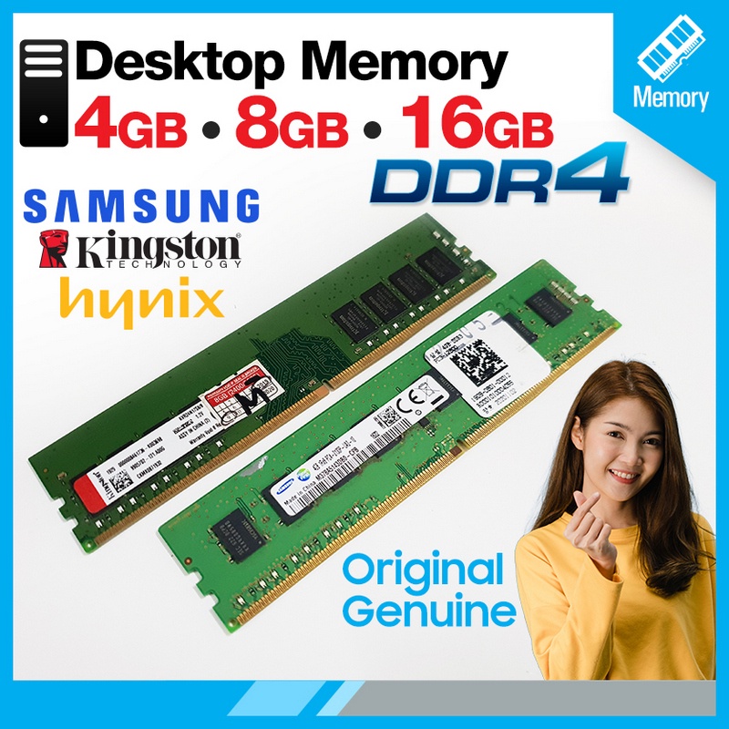 SAMSUNG KINGSTON HYNIX DDR4 DESKTOP RAM MEMORY - 4GB 8GB 16GB | Shopee ...