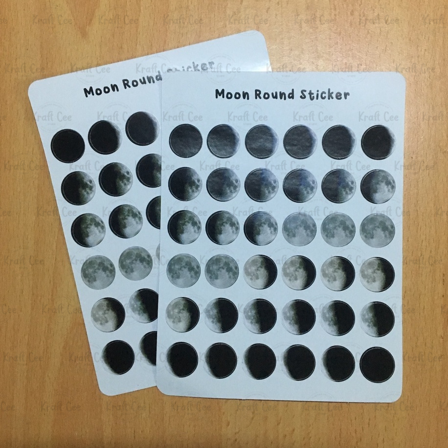 Moon Phases Sticker (36pcs) | Shopee Philippines