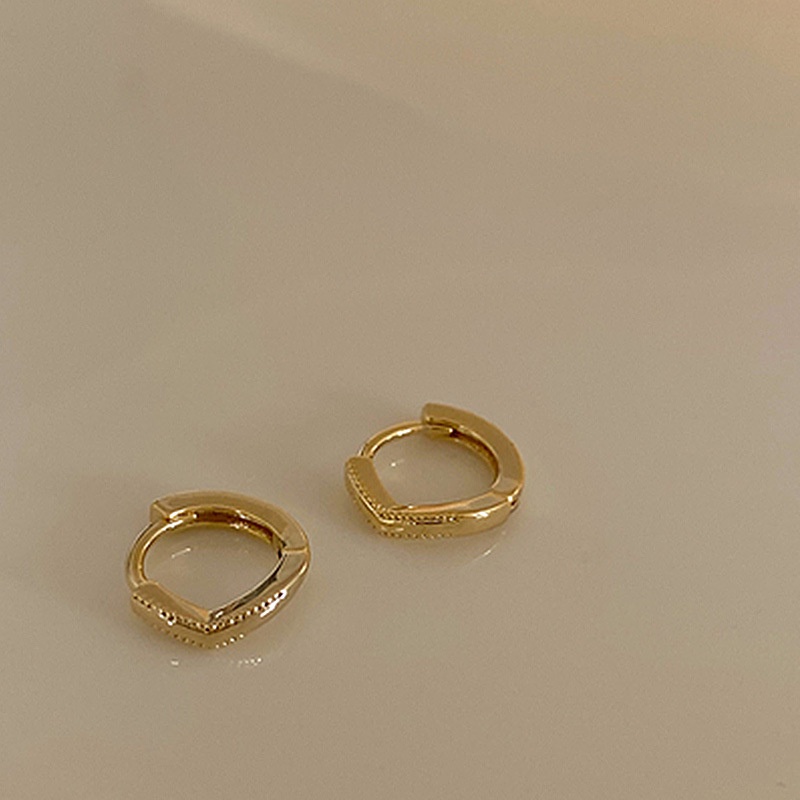 14k Flower Hoop Earings for Women Hikaw Silver Earrings Gold Non ...