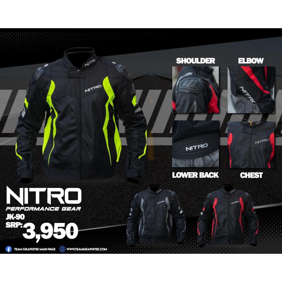 NITRO JACKET (JK90) PADDED | Shopee Philippines