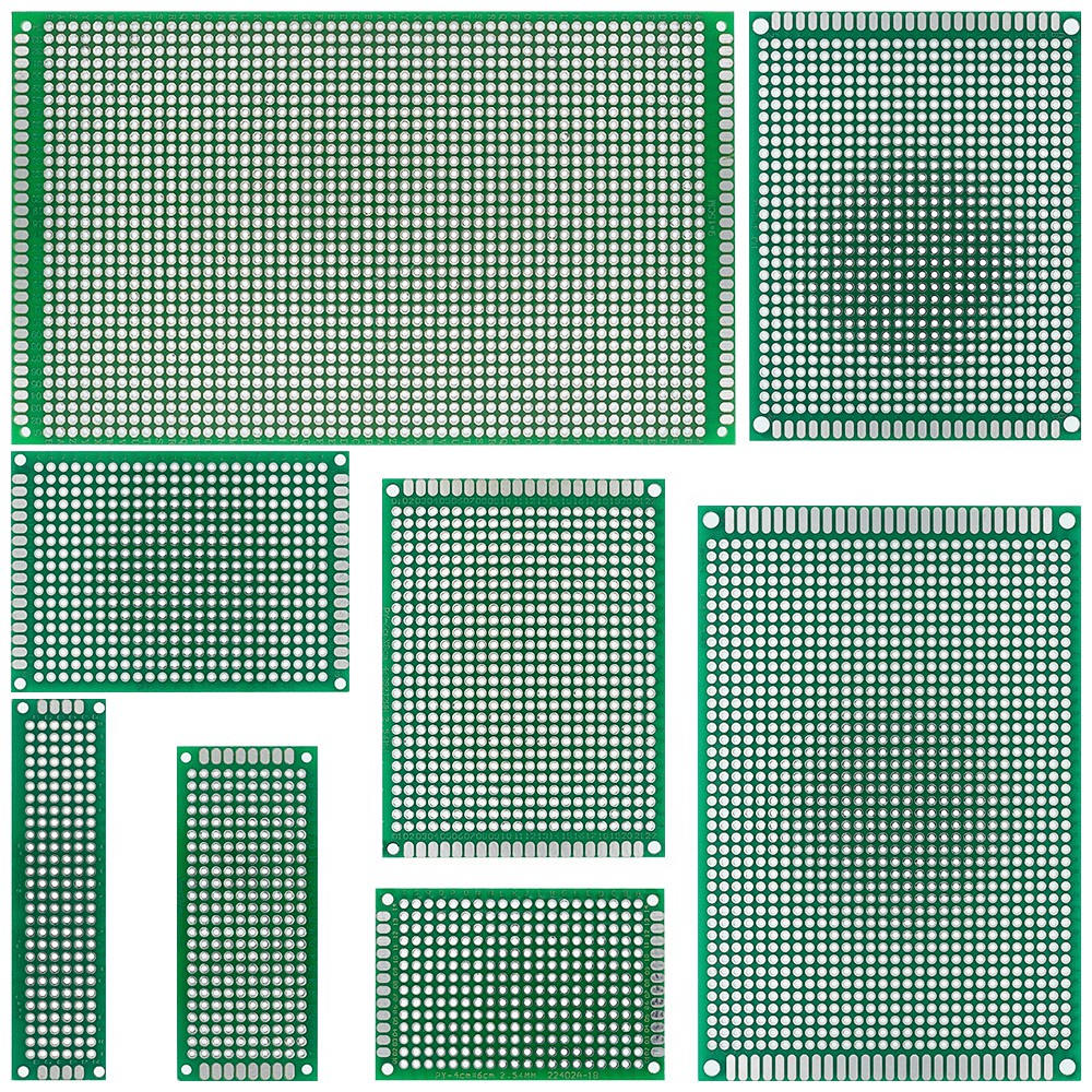 Pcb Protoboard board size 9X15 8X12 7X9 6X8 5X7 4X6 3X7 2X8 cm. For ...