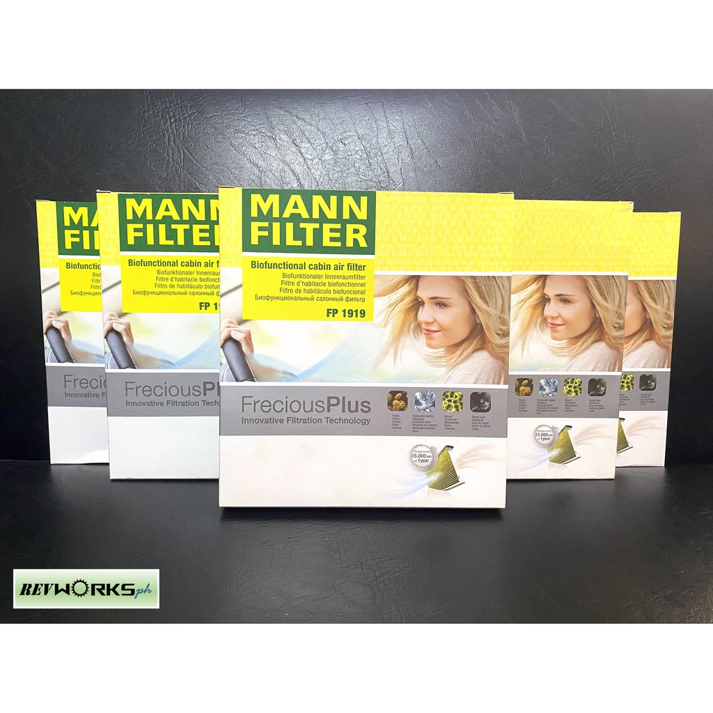 MANN-FILTER FreciousPlus FP1919 Premium Cabin Filter for TOYOTA/LEXUS vehicles (Made in GERMANY ...