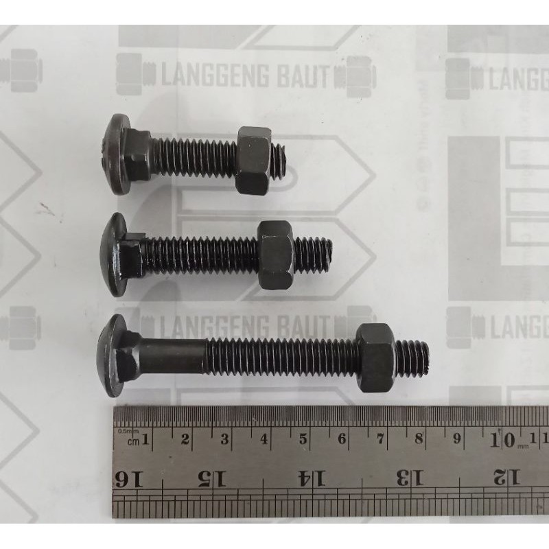 10mm CB Bolts / Truck Tailgate Bolts / Fence Bolts 3/8 X 1 1/2, 3/8 X 2 ...