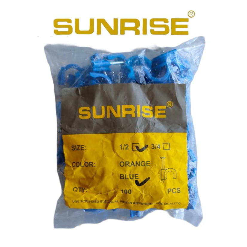 PVC Clamp Orange/Blue 1/2 (100pcs) | Shopee Philippines