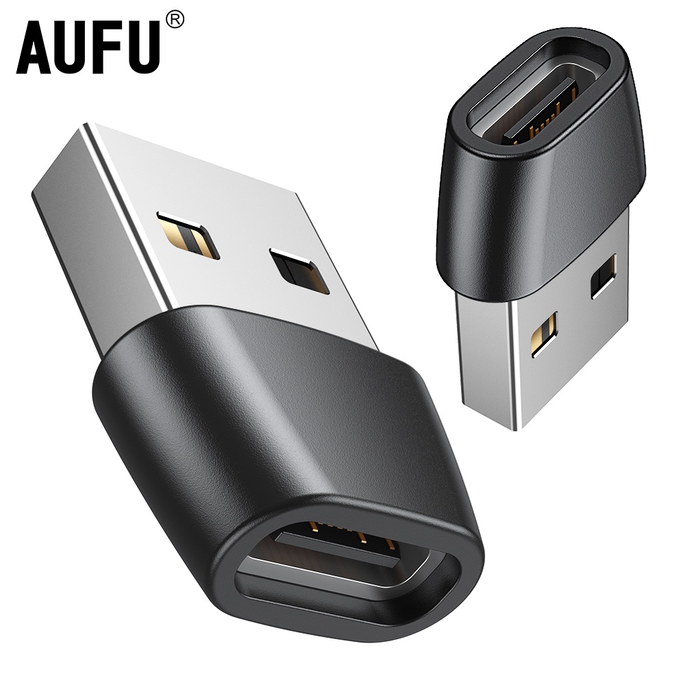 AUFU USB To Type C OTG Adapter USB C Male To USB Type-c Female ...