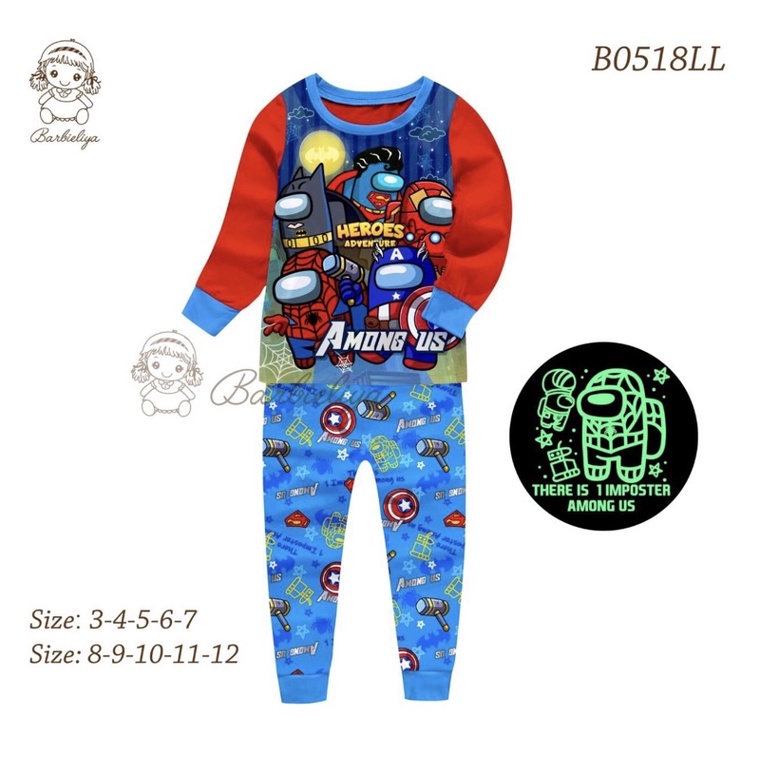 Ready! Glow sz 8-12th, Junior jumbo size Among us glow in the dark ...