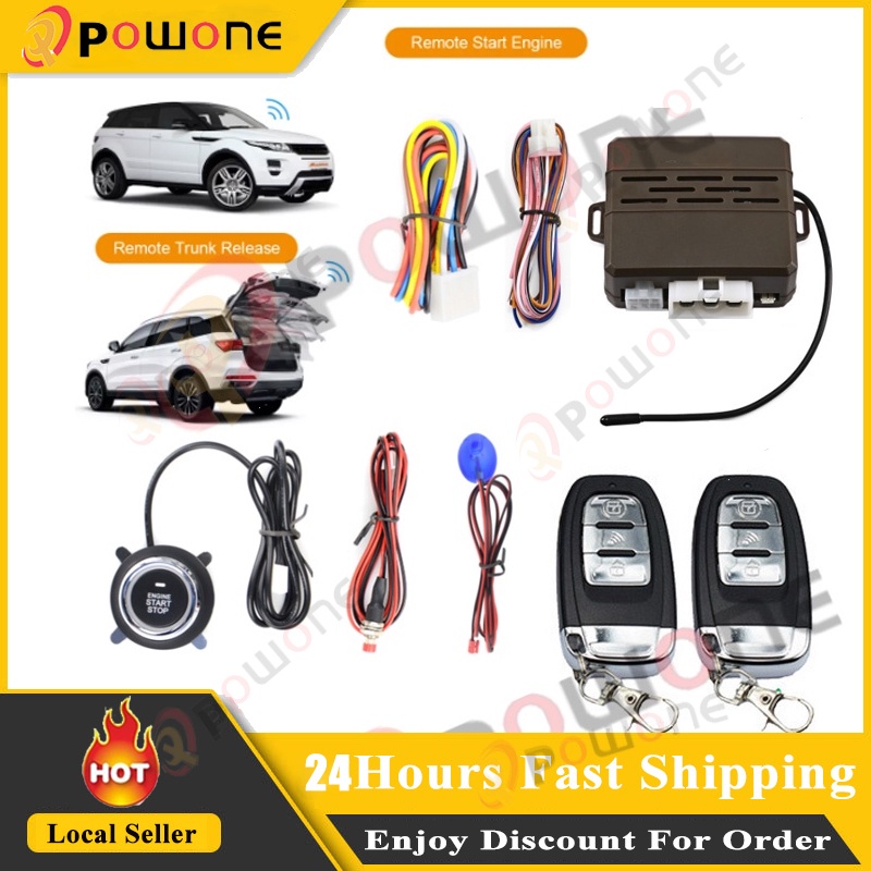 C3 SUV 12V Car Engine Push Button Start alram system Remote Start ...