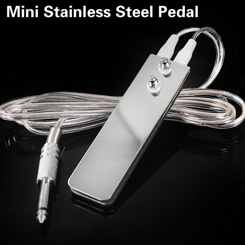 Stainless Steel MiNi Pedal Professional Tattoo Pedal Switch With Wire ...