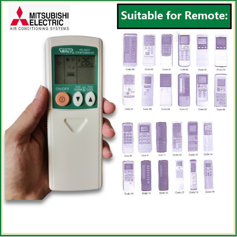 Remote control (for Mitsubishi air cond) | Shopee Philippines