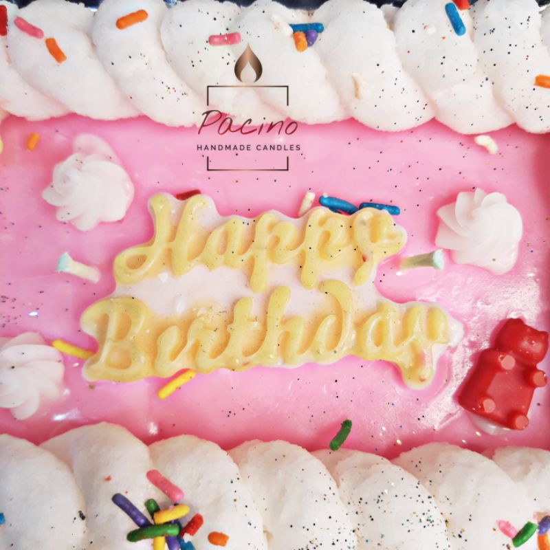 Bento Cake Scented Candle Mini Size Happy Birthday | Shopee Philippines