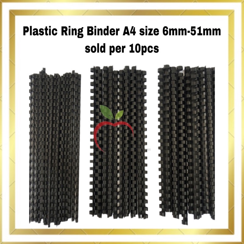 Plastic Ring Binder A4 size 6mm-51mm sold per 10pcs | Shopee Philippines