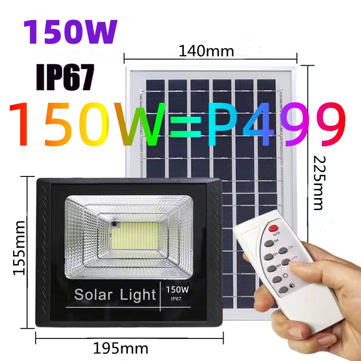 LED Flood Solar Light 2 Year Warranty 65W Outdoor Street Lamp ...