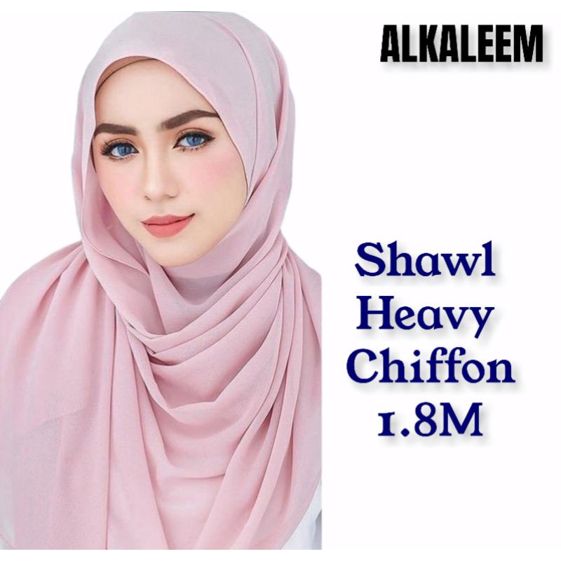 Shawl Heavy Chiffon 1.8 M ( SHAWL KEKNIS ) | Shopee Philippines