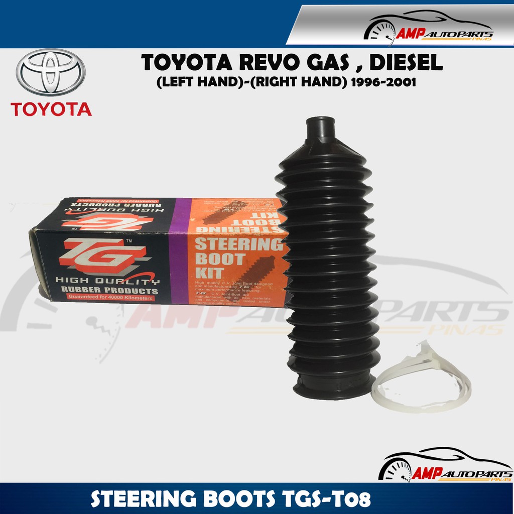STEERING BOOTS KIT FOR TOYOTA REVO GAS , DIESEL 1996-2001 (LEFT HAND ...
