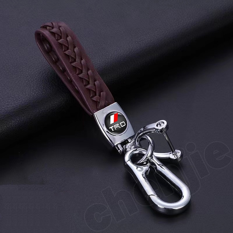high quality for toyota TRD keychain leather car motorcycle Fashion Men ...