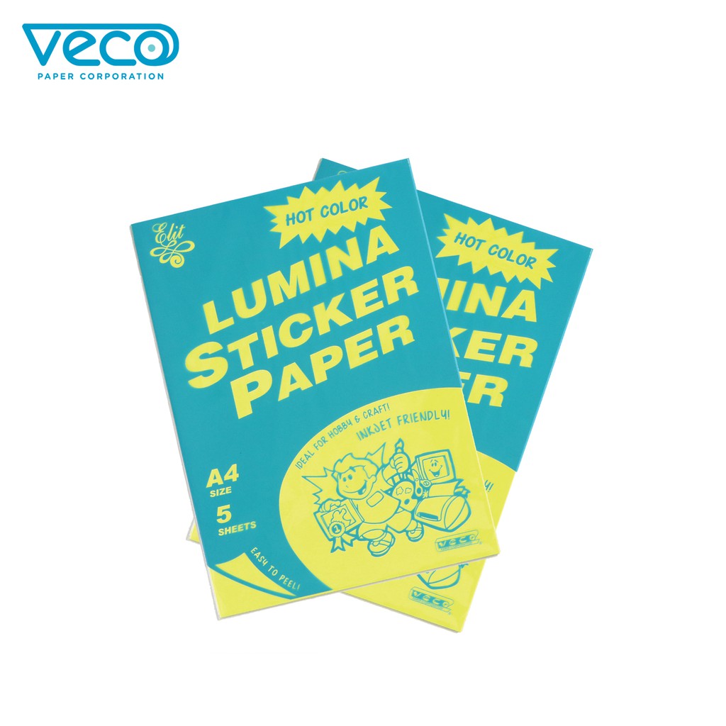 Veco Lumina Sticker Paper 5's (2sets) | Shopee Philippines