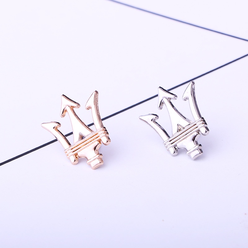 Hot Sell Korean Personality Mini Pin Trident Five Pointed Star Men's ...