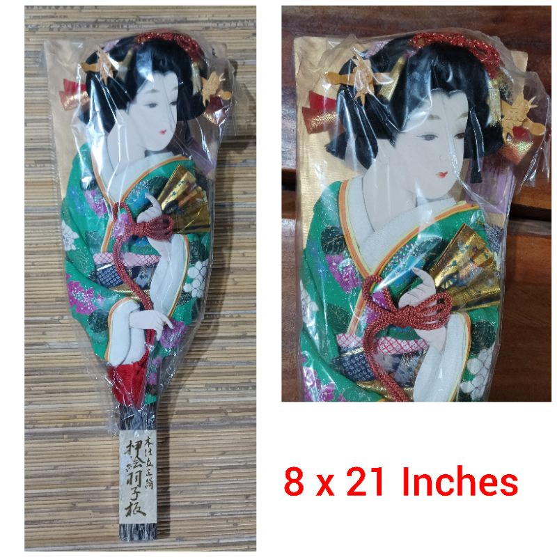 Traditional Hagoita Geisha Wooden Paddle ( Japan Surplus ) | Shopee ...