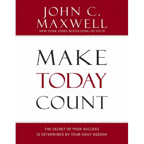 Make Today Count By John C Book Maxwell Shopee Philippines