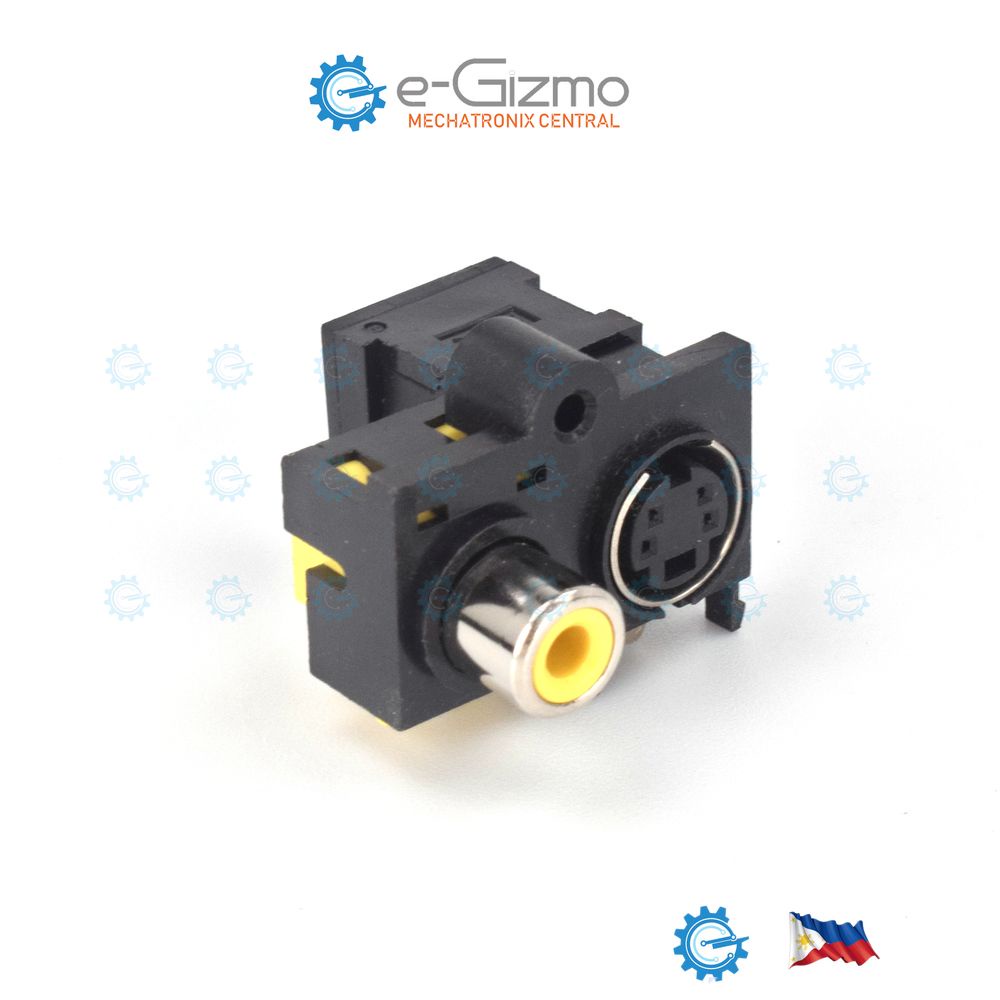 SMK 4-pin mini DIN + SPDT SW with RCA Jack PC Mount | Shopee Philippines