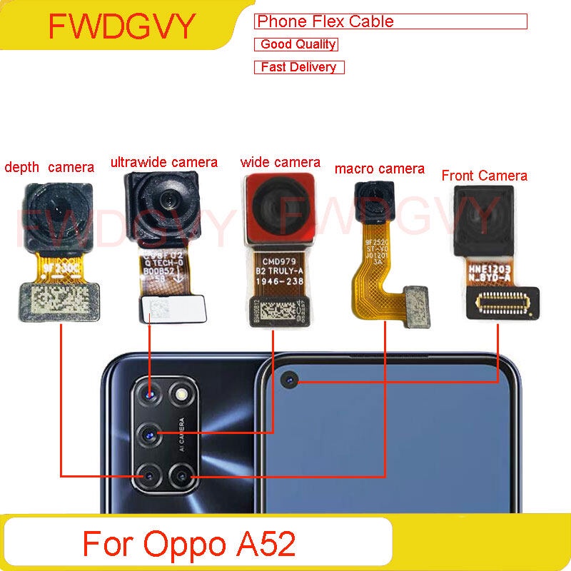 For Oppo A52 CPH2061 CPH2069 Front Back Camera Main Frontal Facing ...