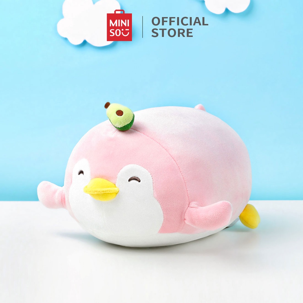 Miniso Stuffed Penguin Sleeping Plush Toy Cute Plush Penguin Toy ...