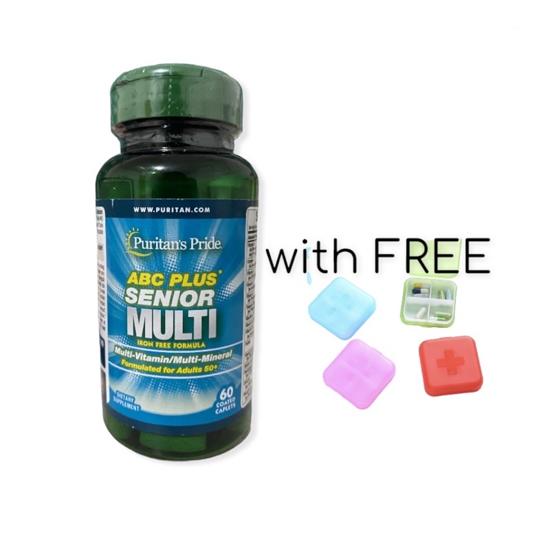 Puritan’s Pride ABC Plus Senior MULTI iron free formula | Shopee ...