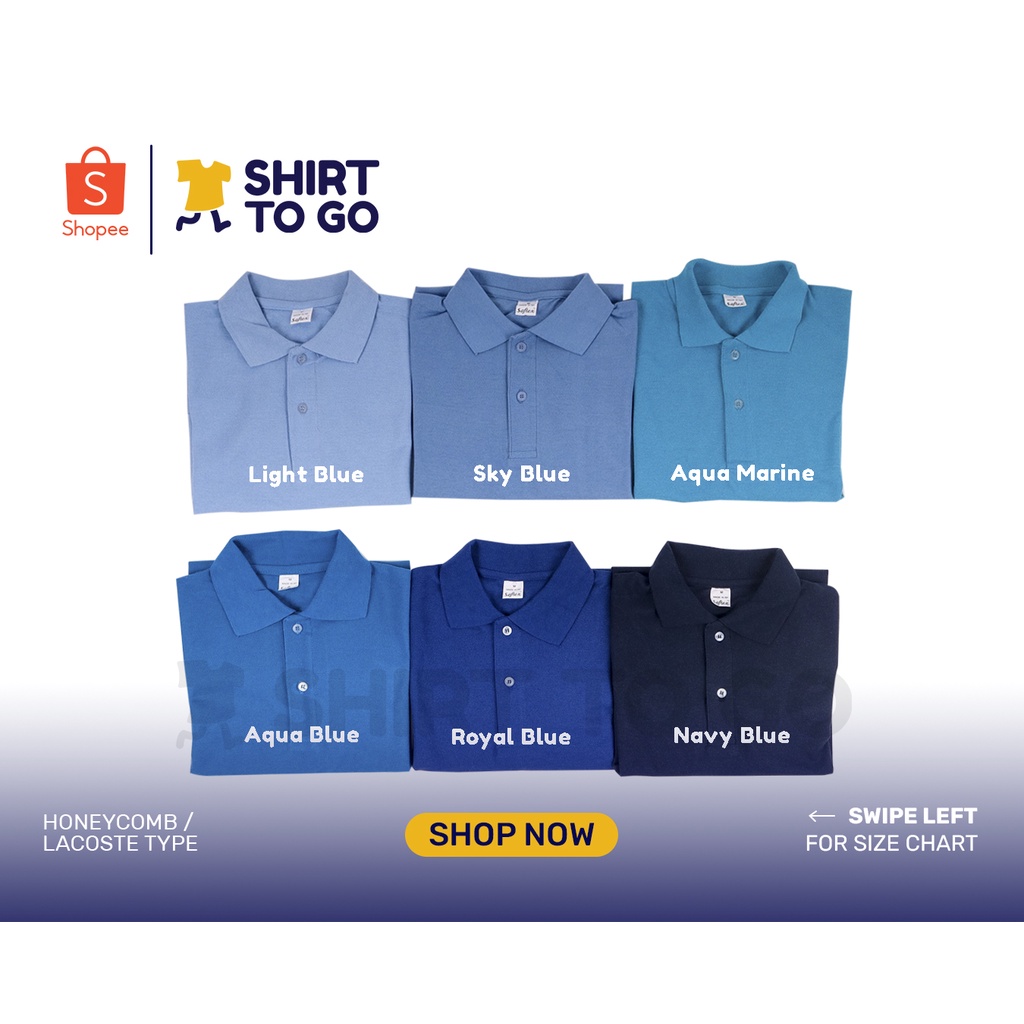 SOFTEX / WHISTLER Polo Shirt (Big Sizing) for Men and Women BLUE ...