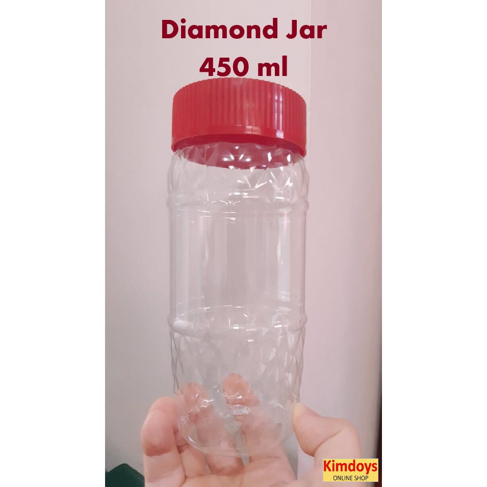 Diamond Jar 450ml (56 pcs) / Plastic Jar with free plastic sealer ...