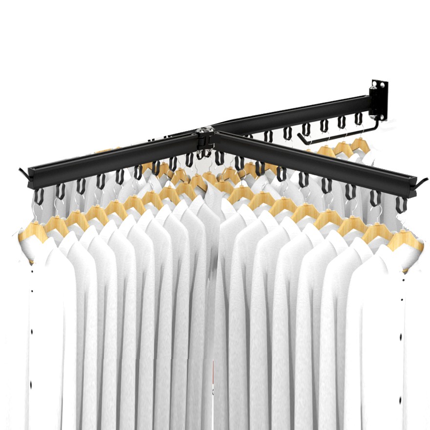 AVOHOME folding clothes drying hanger, anti-flying drying bar saves ...